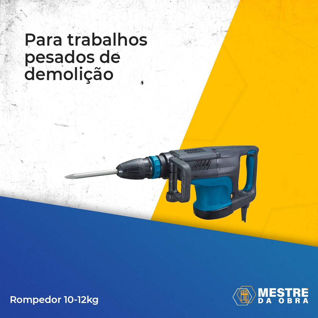 Aluguel de Rompedor 10-12kg é no Mestre da Obra!